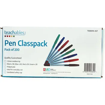 Teachables Pens Ast - Pack of 200