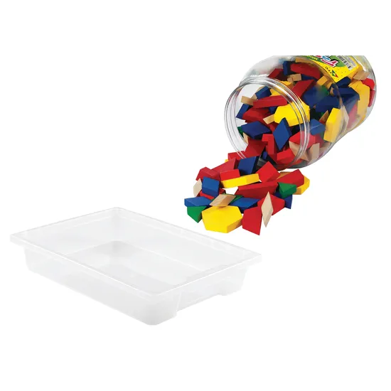 Teachables Pattern Blocks – 500 Pieces & Tray