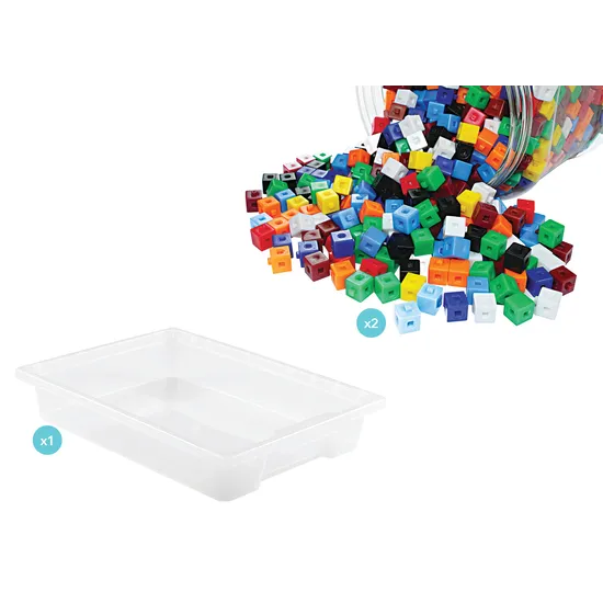 Teachables Linking Cubes – 2000 Pieces & Tray