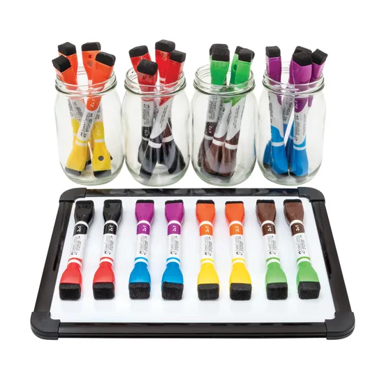 Teachables Magnetic Mini Whiteboards & Bicolour Markers Kit