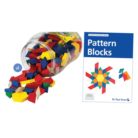 Pattern Blocks Class Pack - Wood