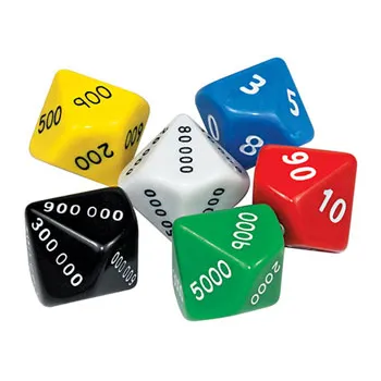 Dice: Place Value Jumbo 6 pc
