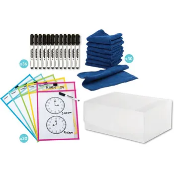Teachables Write n Wipe Sleeve Class Kit
