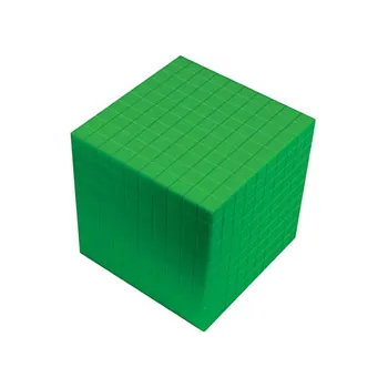 Base Ten MAB Cube Plastic - Green - Each