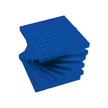 Base Ten MAB Flats - Blue - Set of 10