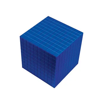 Base Ten MAB Cube Plastic Blue - Each