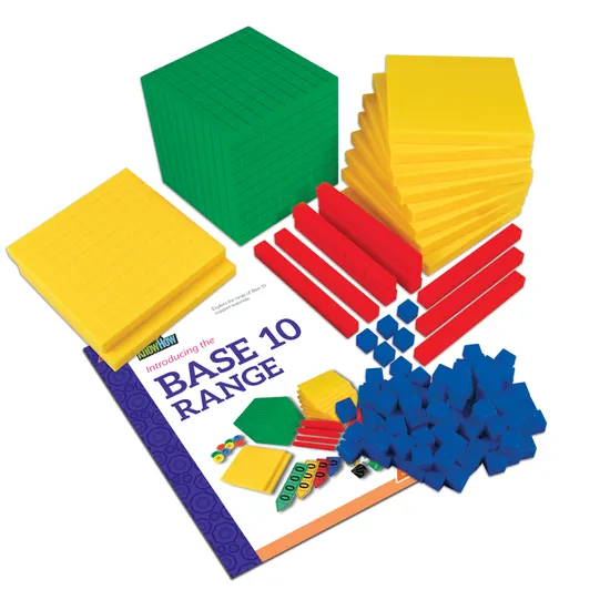 Teachables Base Ten Set – Student, Plastic, GYRB Colours