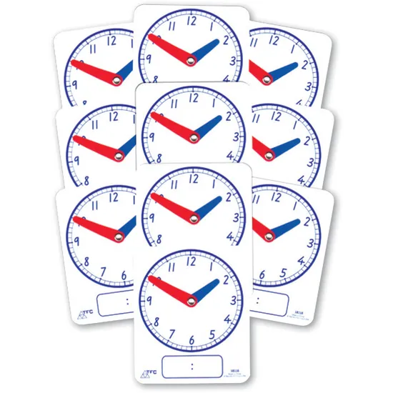 Teachables Clock Faces – Digital/Analogue, Set of 10