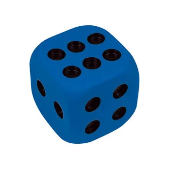 Dice: 6 Face 90mm Dots PVC