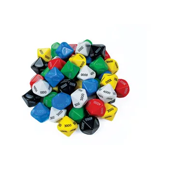 Teachables Dice – 10-Face Jumbo, Numbered 0000–9000