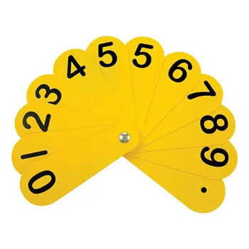 Teachables Number Fans – Single Number, Set of 10
