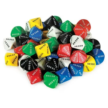Dice: 10 Face Jumbo 10000's