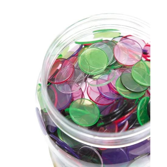 Teachables Transparent Counters – 20 mm, Pack of 1000