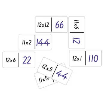 Dominoes Multiplication 11 & 12