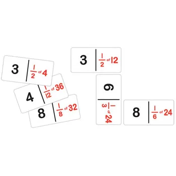 Teachables Dominoes – Fraction Numbers A, Set of 28