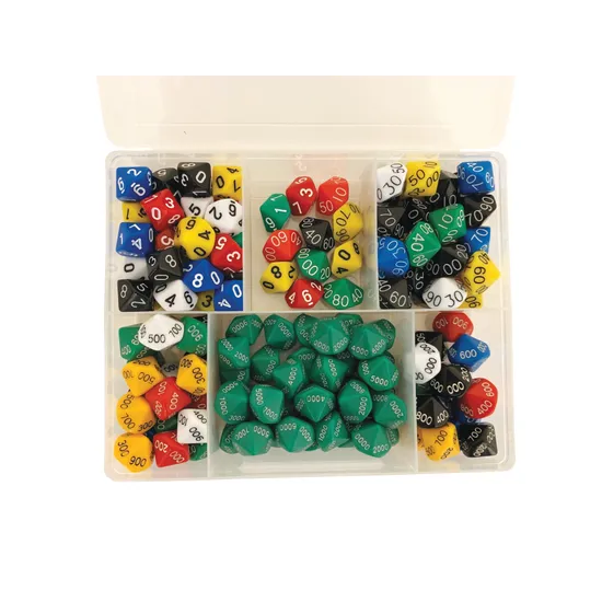 Teachables Place Value Dice Set – 140 Pieces in Container