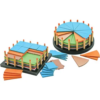 Fraction Birthday Cake Set