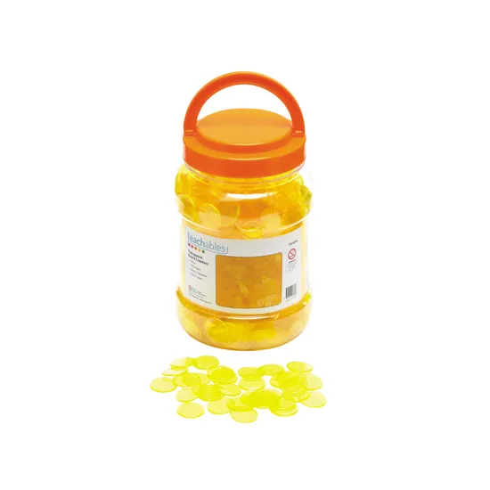 Counters 22mmTrans Yellow1000p