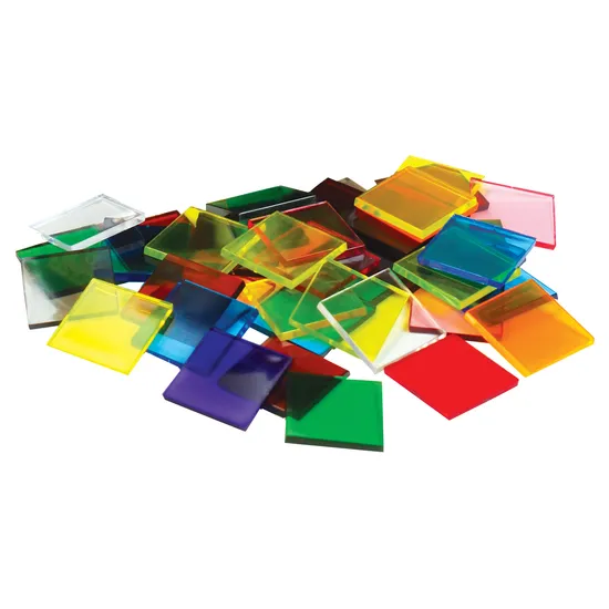 Teachables Colour Tiles – Transparent, 2 cm, Set of 500