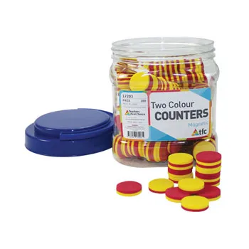 Two Colour Mag Counters in Jar