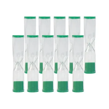 Teachables Sand Timer – 60 Seconds, Dark Green, Pack of 10