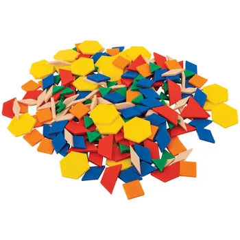 Pattern Blocks Med Plastic 250 Pieces