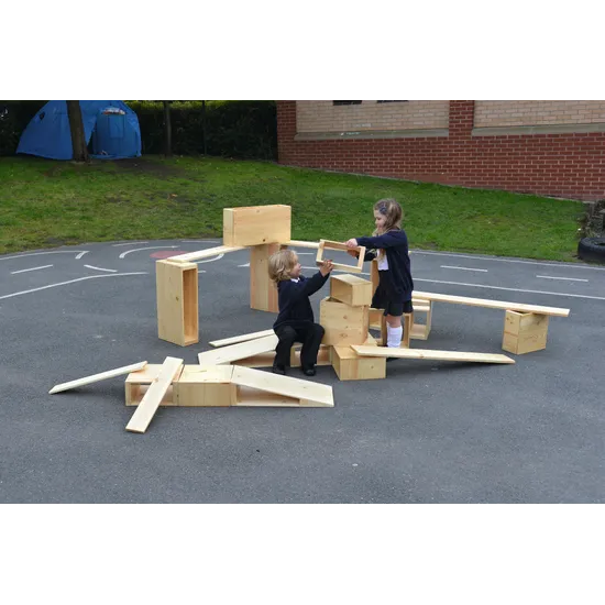 Extra Large Wooden Hollow Blocks 26 Pieces - MTA Catalogue