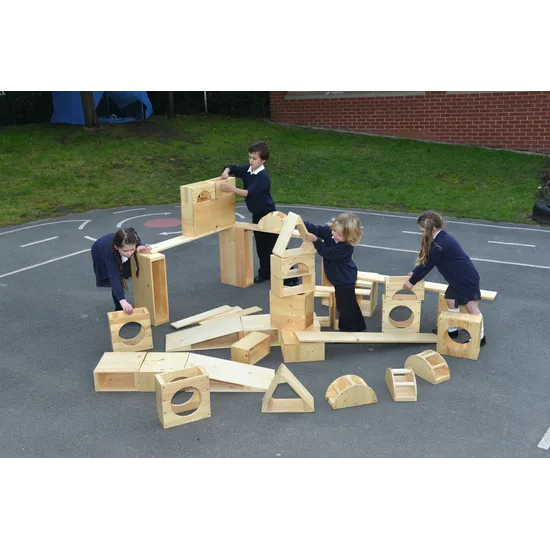 Extra Large Pine Hollow Blocks - 40pc