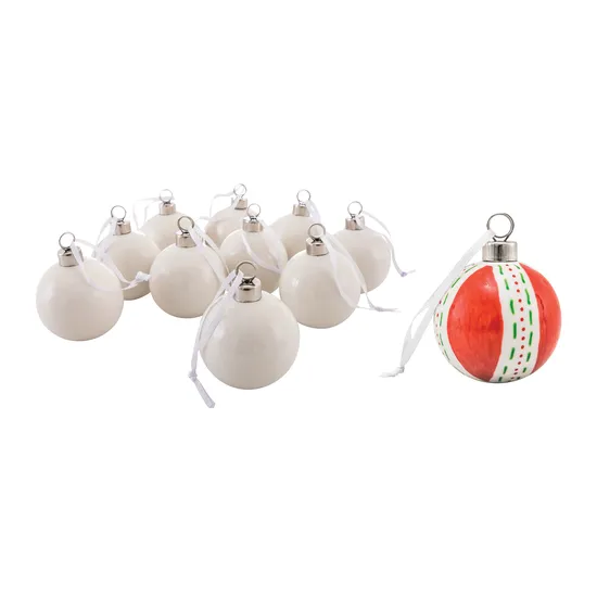 Ceramic Baubles – Pack of 10