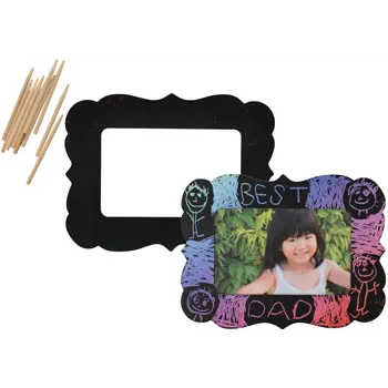 Magnetic Scratch Art Photo Frames - Pack of 10