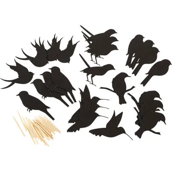 Scratch Art Birds - Pack of 24