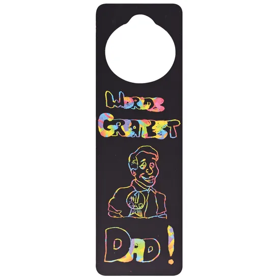 Scratch Art Doorknob Hangers – Pack of 12