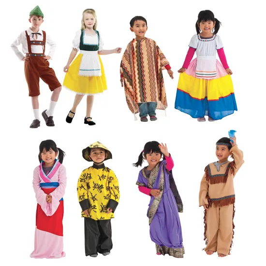 Multicultural Dress Up Set - 8 Dress ups