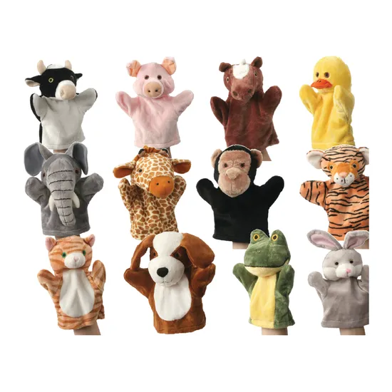 Animal Puppets Set of 12