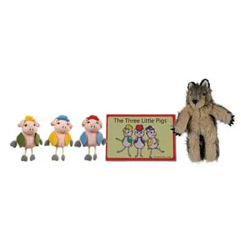 Three Little Pigs Puppet Story Set
