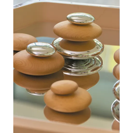 Wooden and Mirrored Pebble Kit - 40 pieces