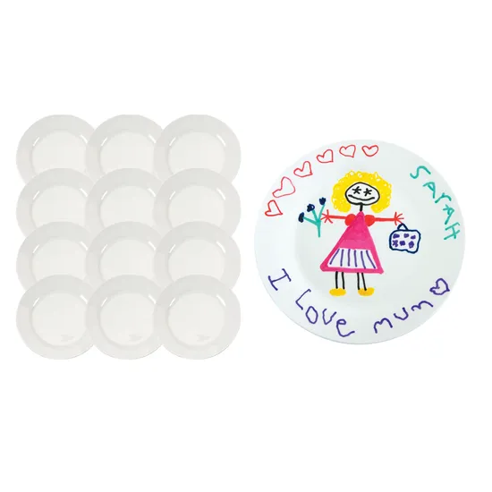 Porcelain Plate & Marker Pack