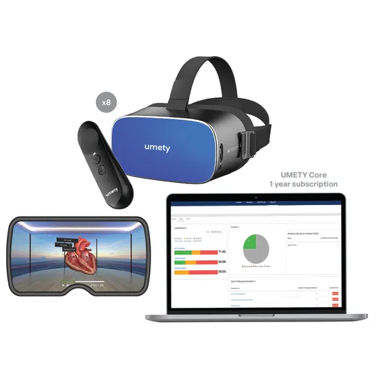 Umety 8 Headsets and 1 yr Core Sub