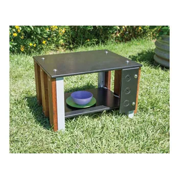 Outdoor Microwave Aluminium and Merbau