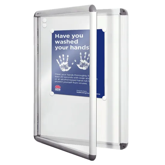 Noticecase Snap Frame A2 Silver Finish