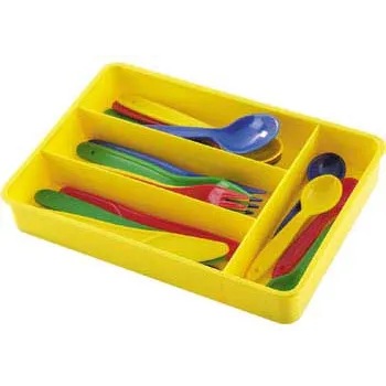 Dining Utensil Set In Tray 17 Pieces
