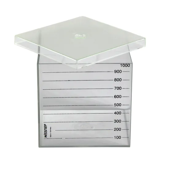 1 Litre Cube with Lid – Capacity Measurement Tool