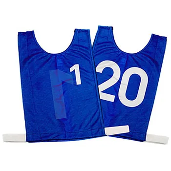 NYDA Numbered Mesh Bib Set 1-20 Large Blue