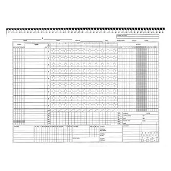 ABF Official Baseball Scorebook