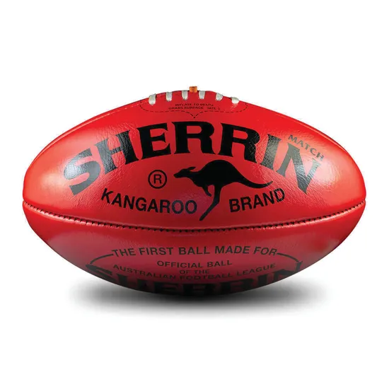 Sherrin Match Leather Size 3 Red