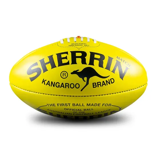 Sherrin KB Size 5 Yellow Veg Tan