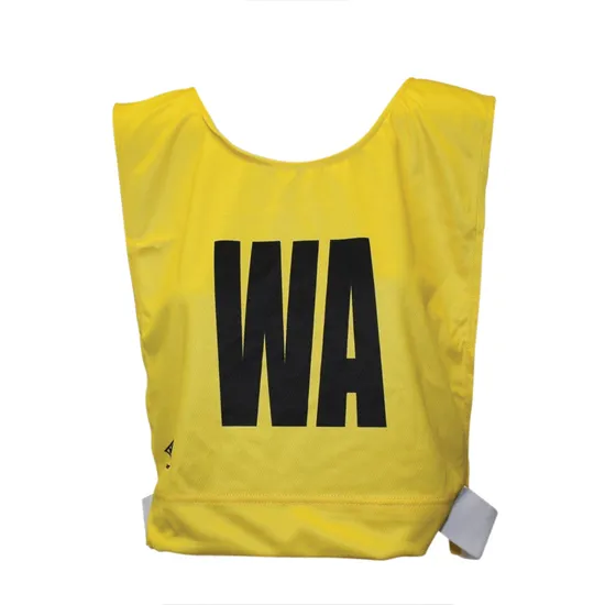 Netball Bibs Senior - Fluoro Yellow & Black