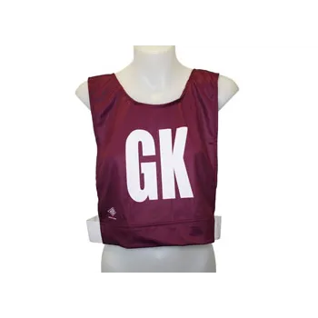 Netball Bibs Senior - Maroon & White