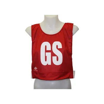 Netball Bibs Senior - Red & White
