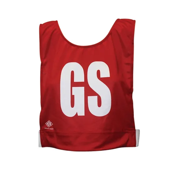 Netball Bibs Senior - Red & White
